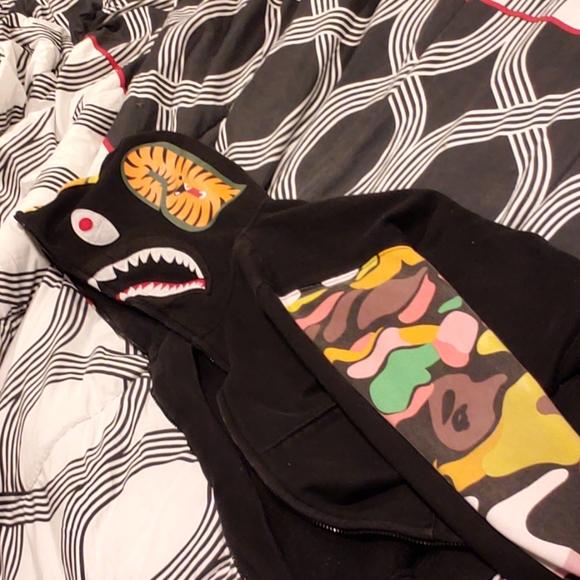 Bape | Jackets & Coats | Bape Full Zip Hoodie Real | Poshmark